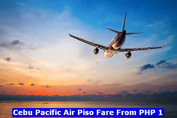 Cebu Pacific P1 Piso Fare - Piso Fare Promo
