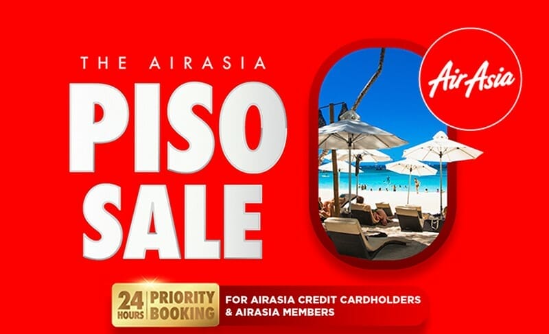 AirAsia PHP 1 PISO Fare Alert June 2023 - Piso Fare Promo